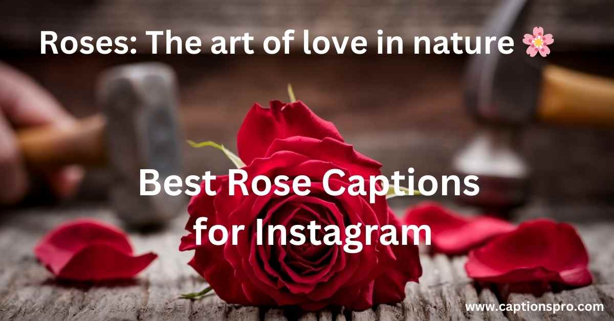 360+ Best Rose Captions For Instagram 2025- Captions Pro