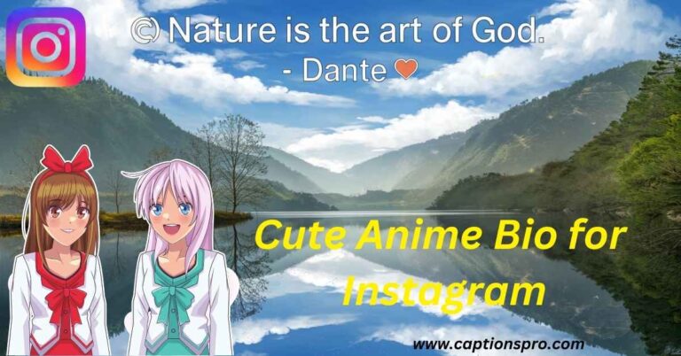 200+ Best Unique Anime Bio For Instagram - Ccaptions Pro