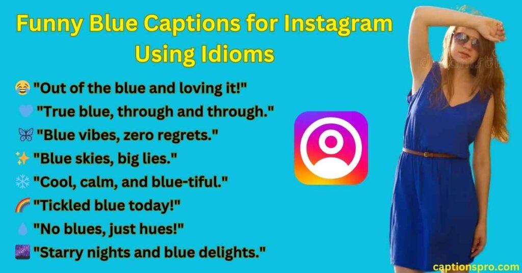 200+ Best Blue Captions for Instagram In 2025 - Caption Pro