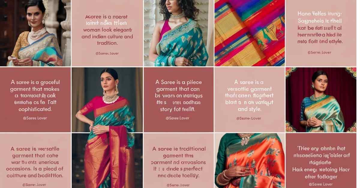 360+ Best Saree Captions For Instagram in 2025 - Captions Pro